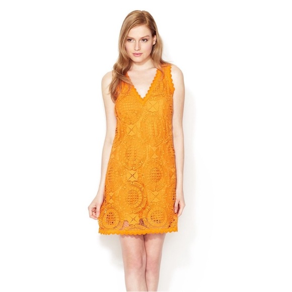 French Connection | Dresses | French Connection Orange Crochet Dress ...